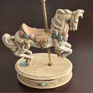 Art | Vintage Carousel Horse Music Box | Poshmark